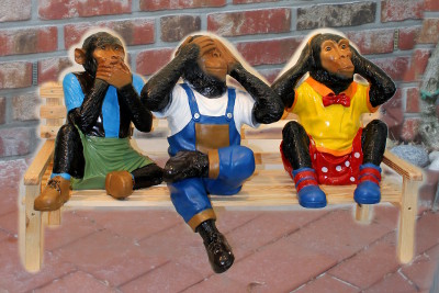 Fabelhafte Die Drei Affen Figuren Fotos